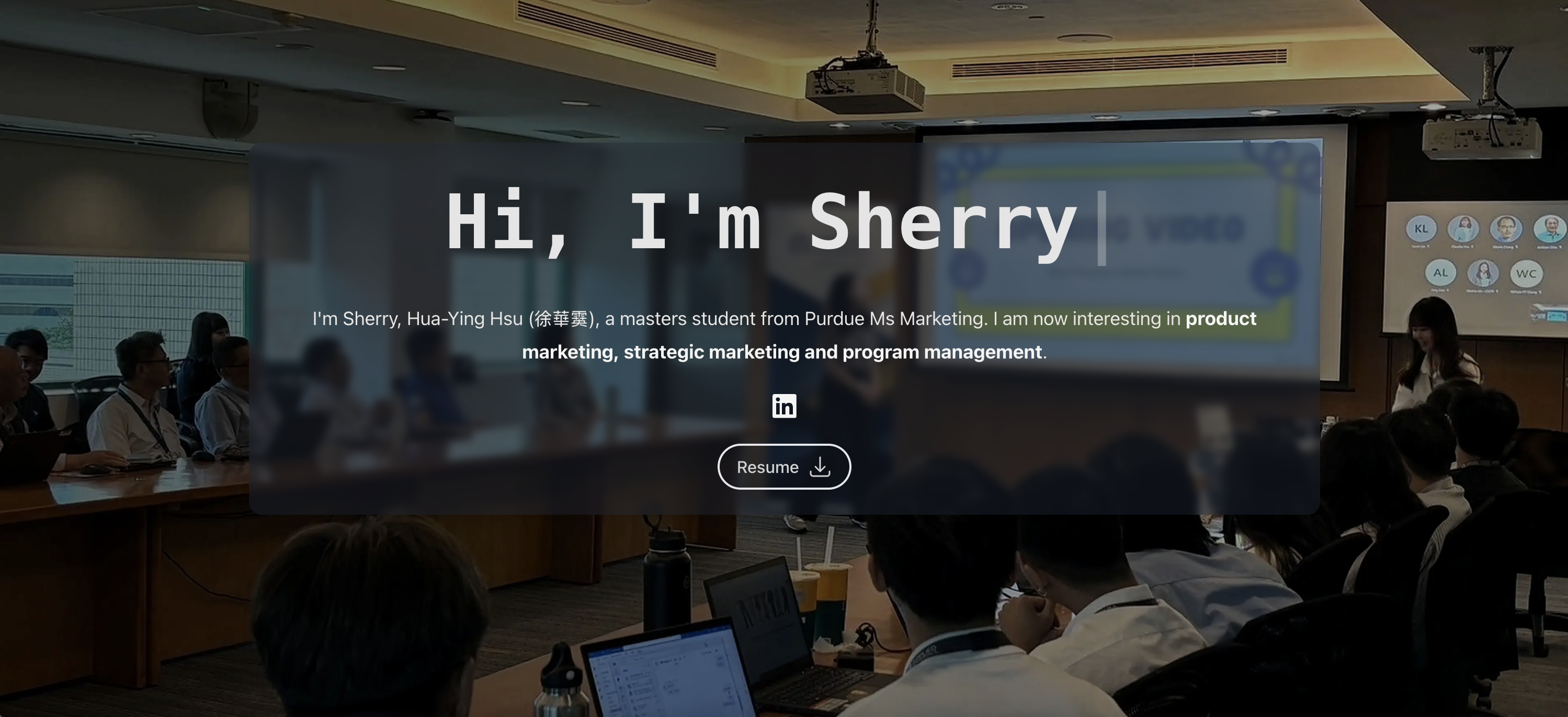 Sherry Hsu Personal Website